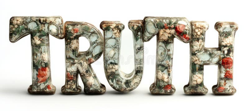 The Word TRUTH Styled with Vintage Character and Visible Textures on ...