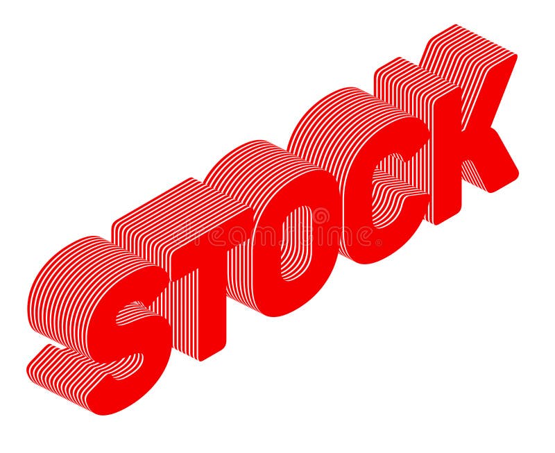 Word Typography 3D Rendering Isolated White Background Stock ...