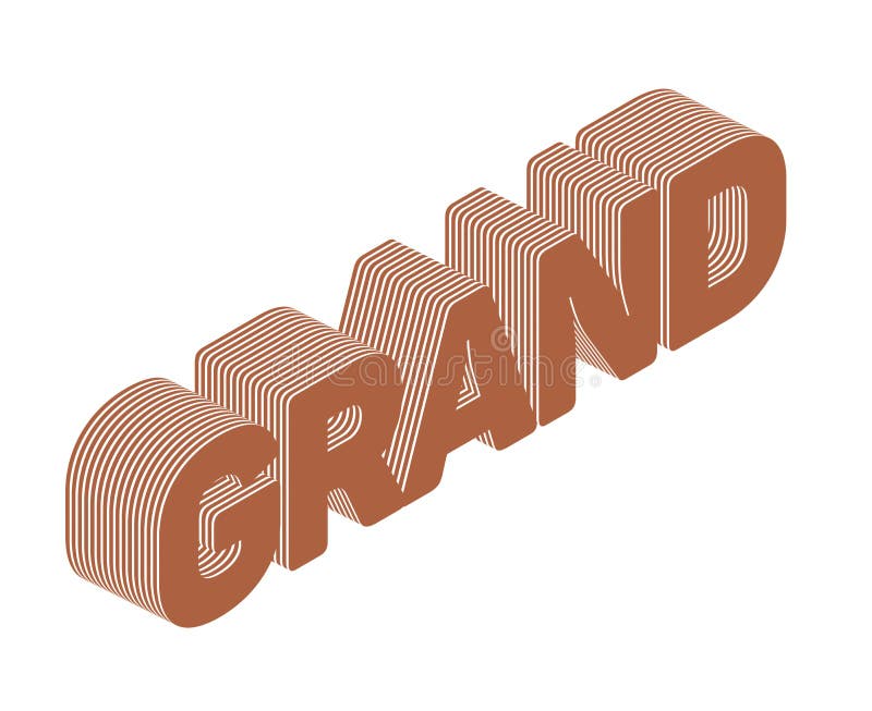 Word Typography 3D Rendering Isolated White Background Stock ...