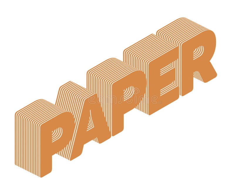 Word Typography 3D Rendering Isolated White Background Stock ...