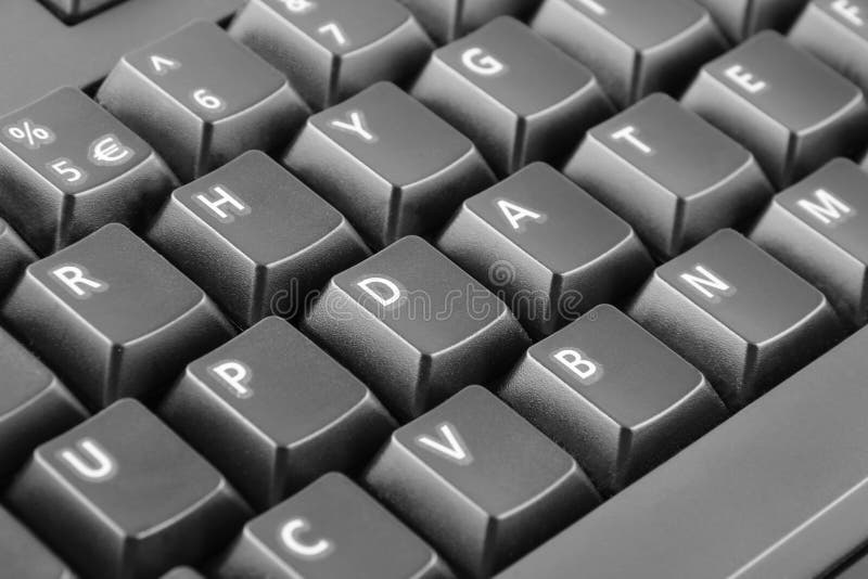 Word Update Written Keyboard Buttons Stock Photos - Free & Royalty-Free ...