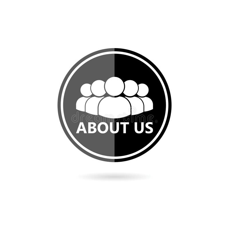Word about Us Icon on White Background Stock Vector - Illustration of ...