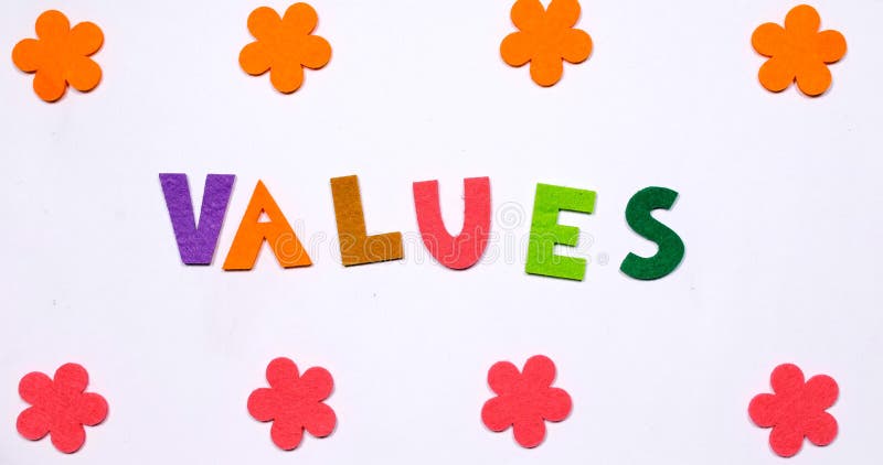 The Word ETHICS Made of Small Colorful Cubes and Many Scrambled Letters ...