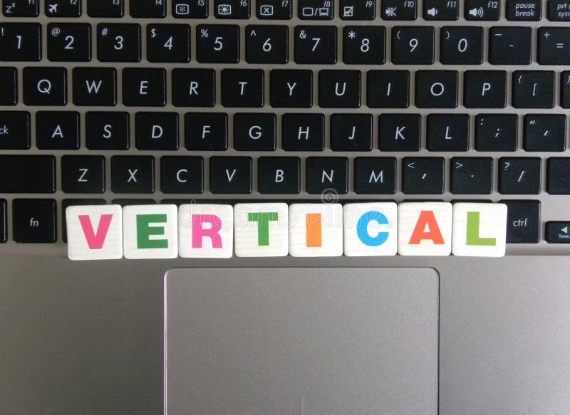 Word Vertical on Keyboard Background Stock Image - Image of idea ...