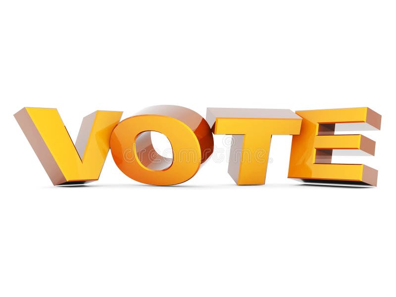 The Word VOTE With USA Flag And Stars And Stripes Inside The Letters ...