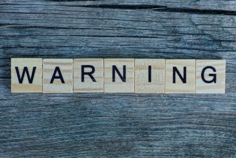 Word Warning Written on Keyboard Stock Photo - Image of safety, sign ...