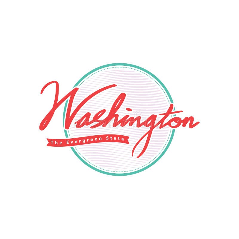 Word Washington. Vector Illustration Decorative Design Stock Vector ...