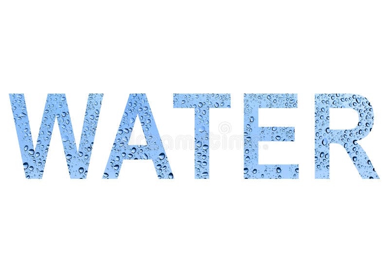 Fresh Water word on white stock vector. Illustration of clean - 37122213