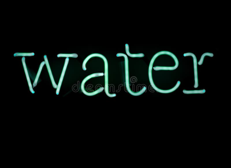 Word Water on White Background Stock Photo - Image of fall, aqua: 14817600