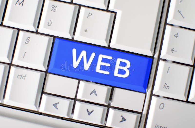 Word Web on Computer Keyboard Key Stock Image - Image of business, word ...
