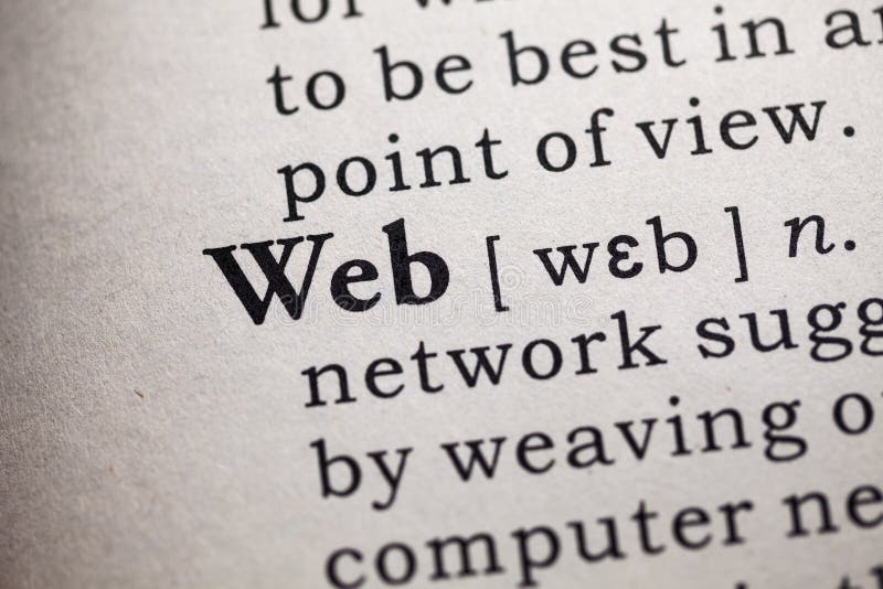 Word of web stock image. Image of dictionary, closeup - 169619041