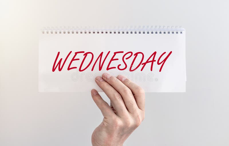Word Wednesday Concept. Day of the Week in Business Stock Image - Image ...
