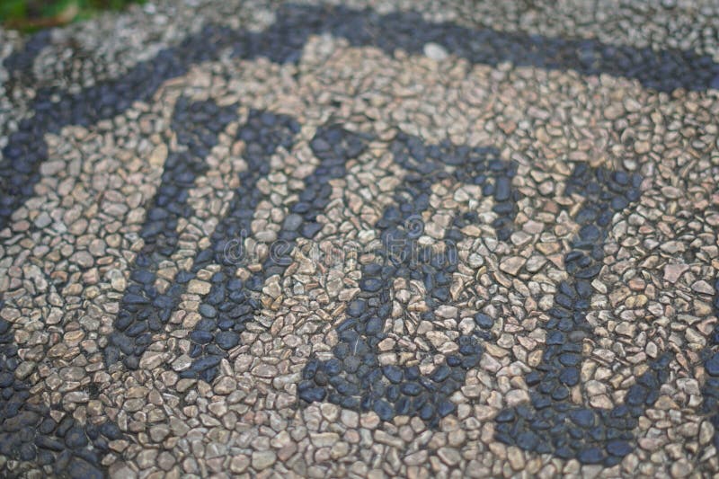 The Word Wel Written in White and Black Pebbles Stock Image - Image of ...
