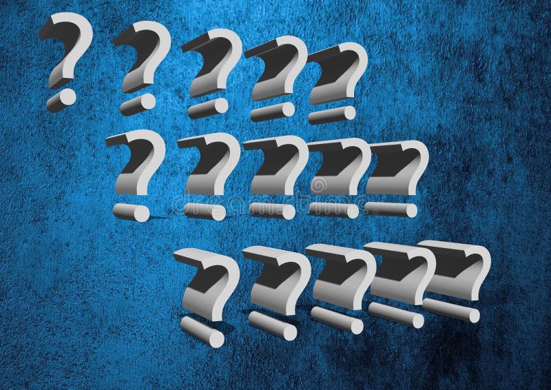 The Word Why on a Blue Background. Concept of Questions Stock ...