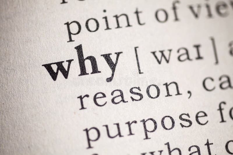 Word of why stock photo. Image of definition, page, paper - 143374166