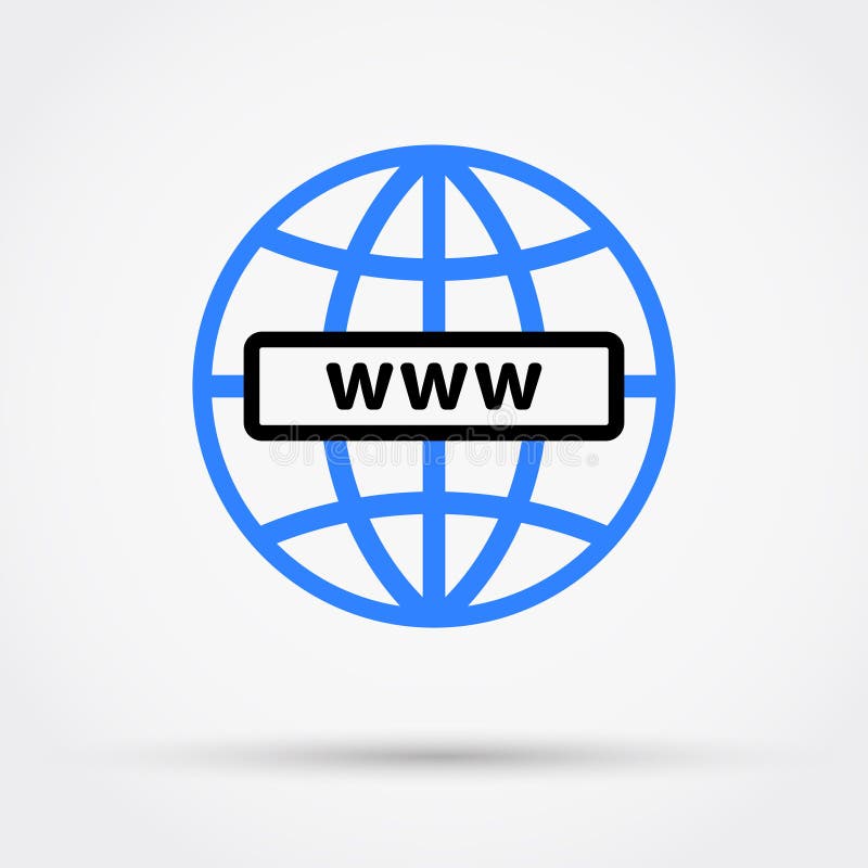 Word wide web vector icon. stock vector. Illustration of wide - 118491117