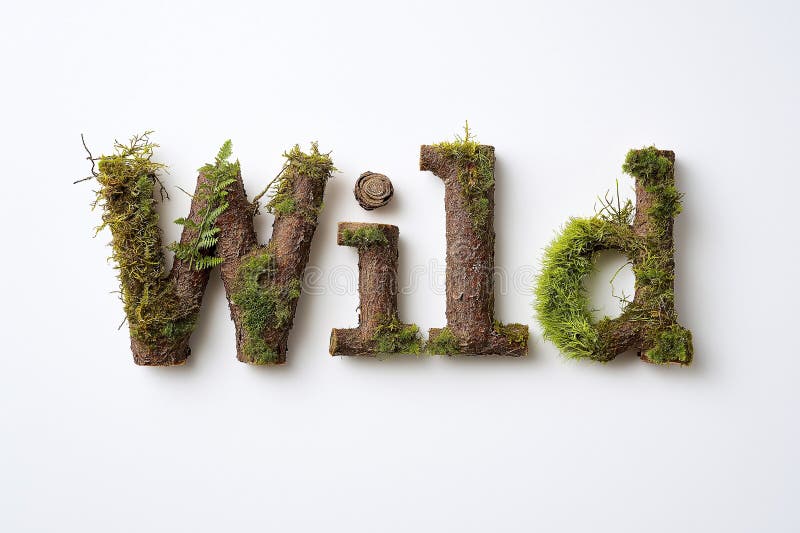 Word Wild is Creatively Formed Using Natural Elements Like Moss and ...