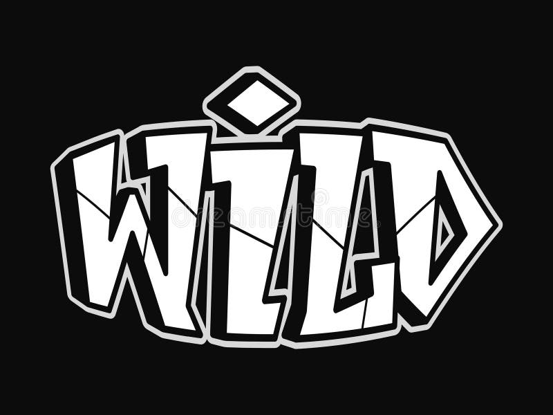 The Word Wild, Rendered in a Striking Graffiti-style, is Displayed ...