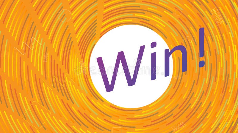 The word Win with lines stock vector. Illustration of concept - 238510315