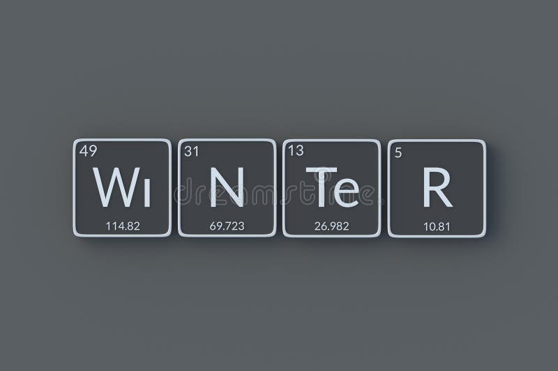 Word May in Periodic Table of Elements Style on Metallic Buttons Stock ...