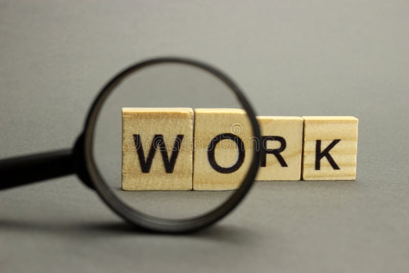 The Word Work from Wooden Letters is a Symbol of Analysis, Verification ...