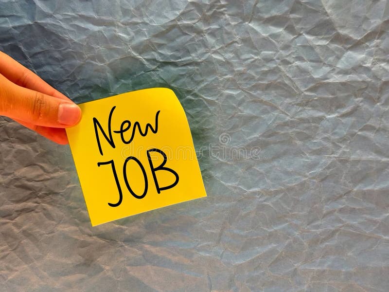 The Word Work is Written on the Paper. a Poster for Finding a Job ...