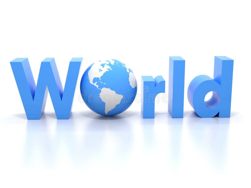 Word world stock illustration. Illustration of planet - 12817657