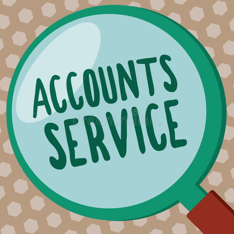 Word Writing Text Accounts Service. Business Concept for Accessing List ... Word Writing Text Accounts Service. Business Concept for Accessing List ...