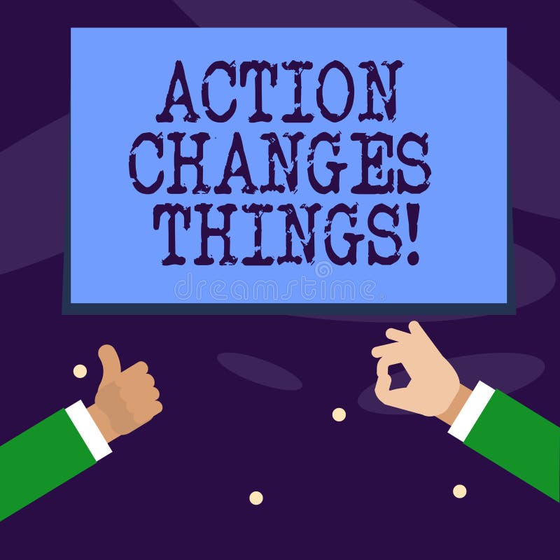 Word Writing Text Action Changes Things. Business Concept for Doing ... Word Writing Text Action Changes Things. Business Concept for Doing ...