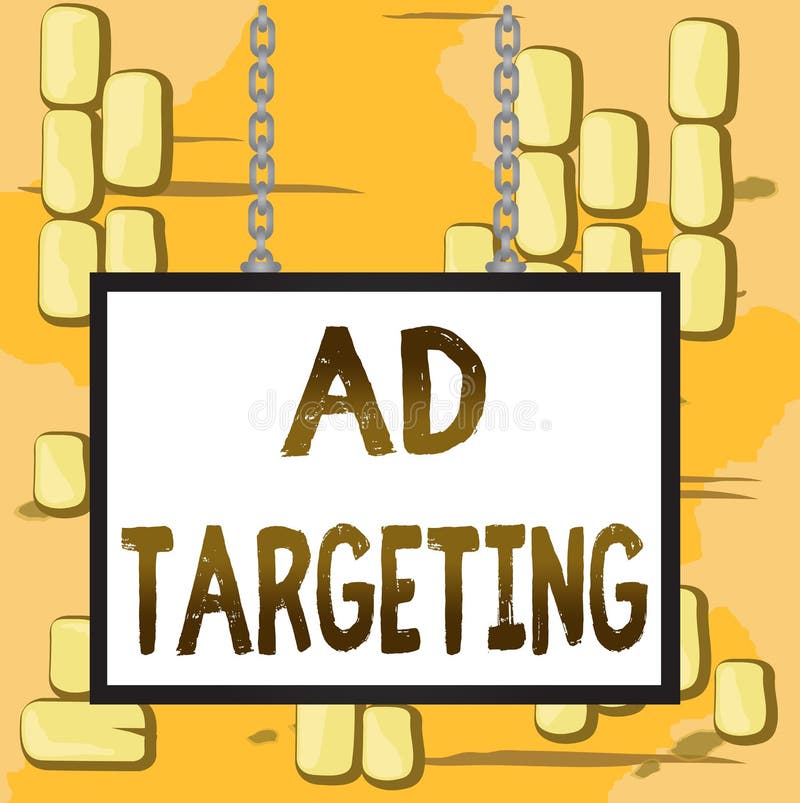 Word Writing Text Ad Targeting. Business Concept for Target the Most ...