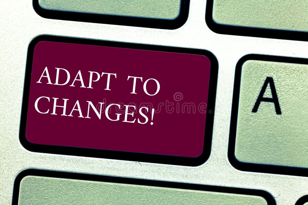 Word Writing Text Adapt To Changes. Business Concept for Innovative ...