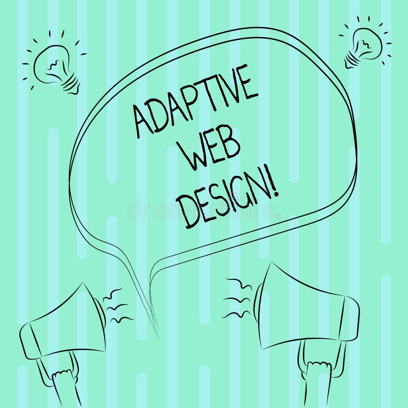 Word Writing Text Adaptive Web Design. Business Concept for Multiple ...