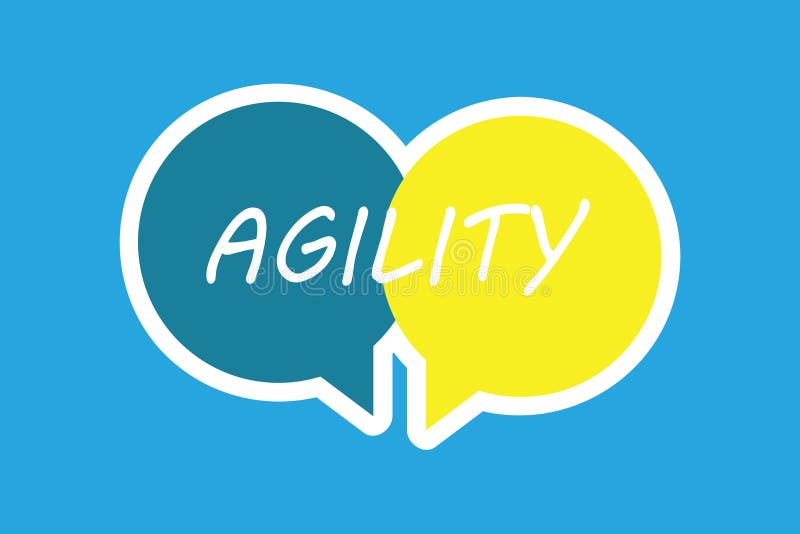 Word Writing Text Agility. Business Concept for Ability To Move Think ...