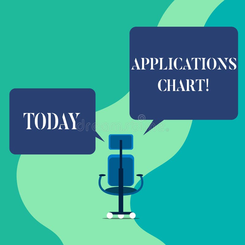 Word Writing Text Applications Chart. Business Concept for Graph Used ...