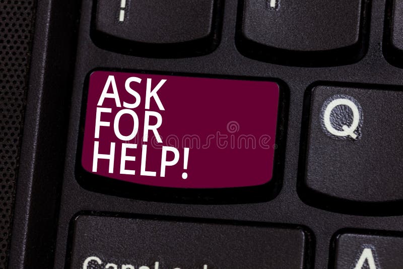 Word Writing Text Ask for Help. Business Concept for Request To Support ...