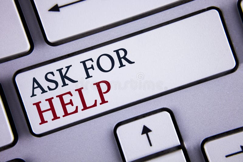 Word Writing Text Ask for Help. Business Concept for Use Powers ...