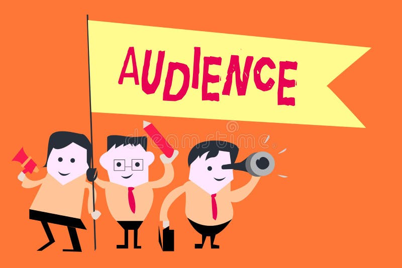 Word Writing Text Audience. Business Concept for Spectators at Public ...