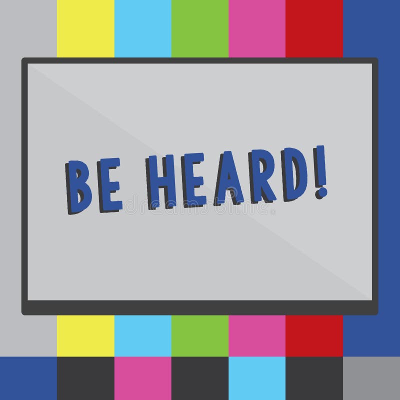 Be Heard Stock Illustrations – 267 Be Heard Stock Illustrations ...