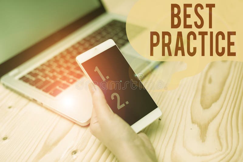 Word Writing Text Best Practice. Business Concept for Method Systematic ...