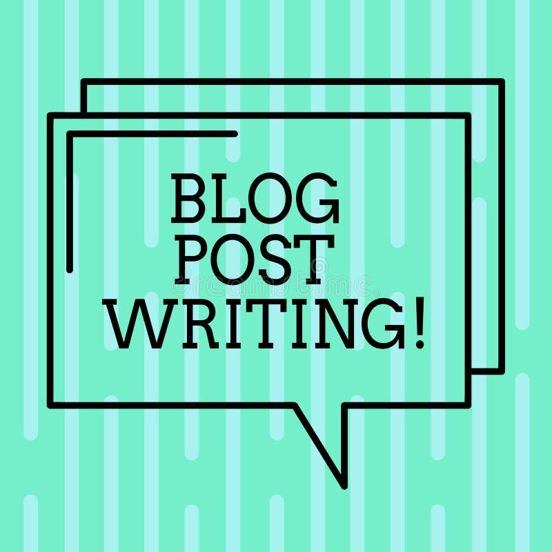 Word Writing Text Blog Post Writing. Business Concept for ...