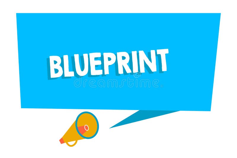 Word Writing Text Blueprint. Business Concept for Design Plan or Other ...