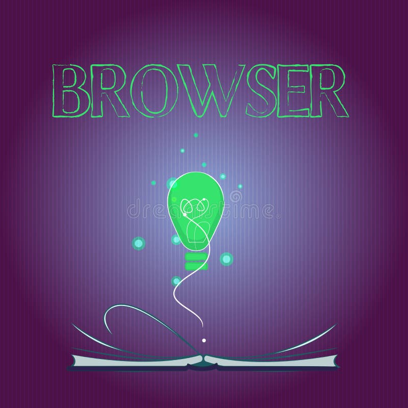 Word Writing Text Browser Business Concept For Computer Program Graphical User Interface