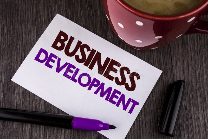 Word Writing Text Business Development. Business Concept for Develop ...
