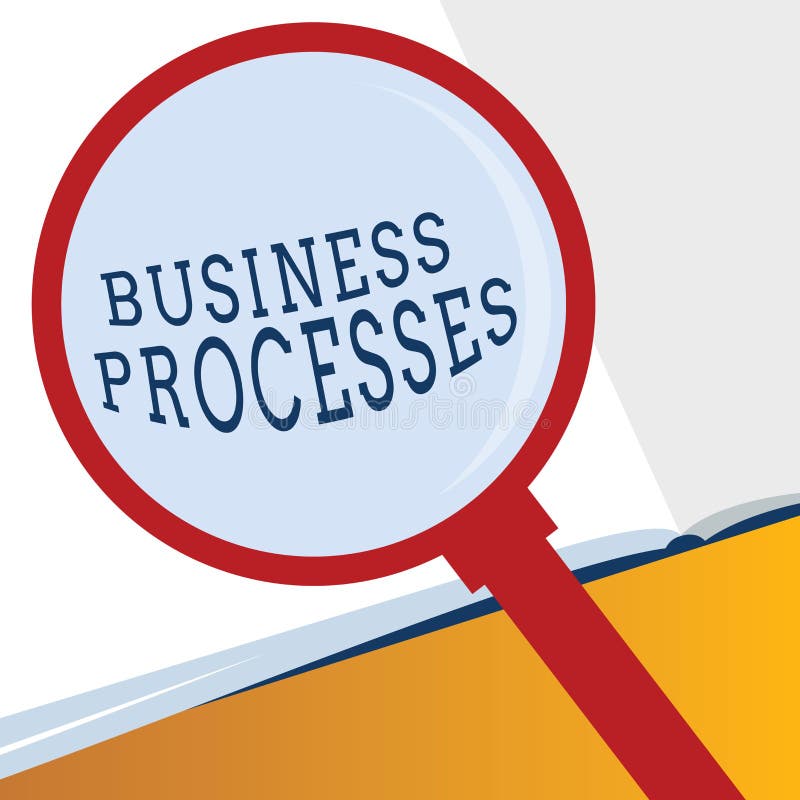 Word Writing Text Business Processes. Business Concept for Methods ...