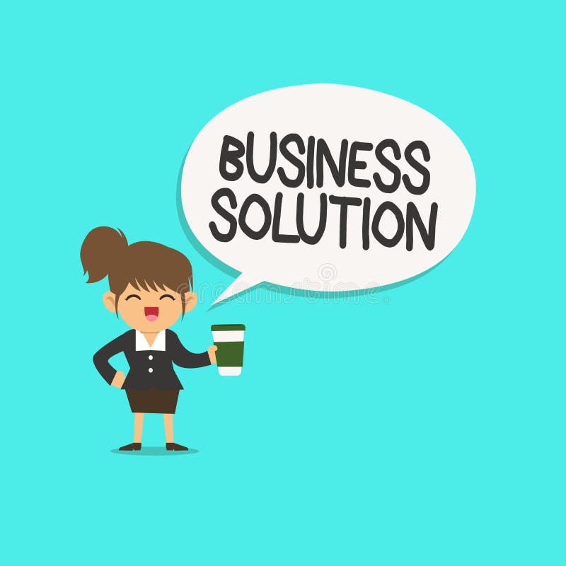 Word Writing Text Business Solution. Business Concept for Services that ...