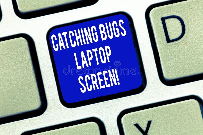 Word Writing Text Catching Bugs Laptop Screen. Business Concept for ... Word Writing Text Catching Bugs Laptop Screen. Business Concept for ...