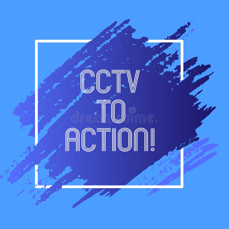 Word Writing Text Cctv in Action. Business Concept for Selfcontained ...
