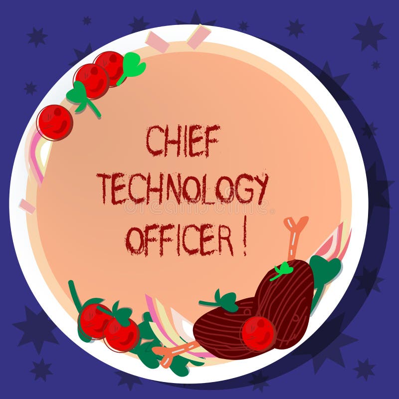 Chief Technology Officer CTO Flat Illustration Concept on White ...