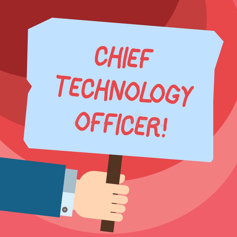 Chief Technology Officer CTO Flat Illustration Concept on White ...
