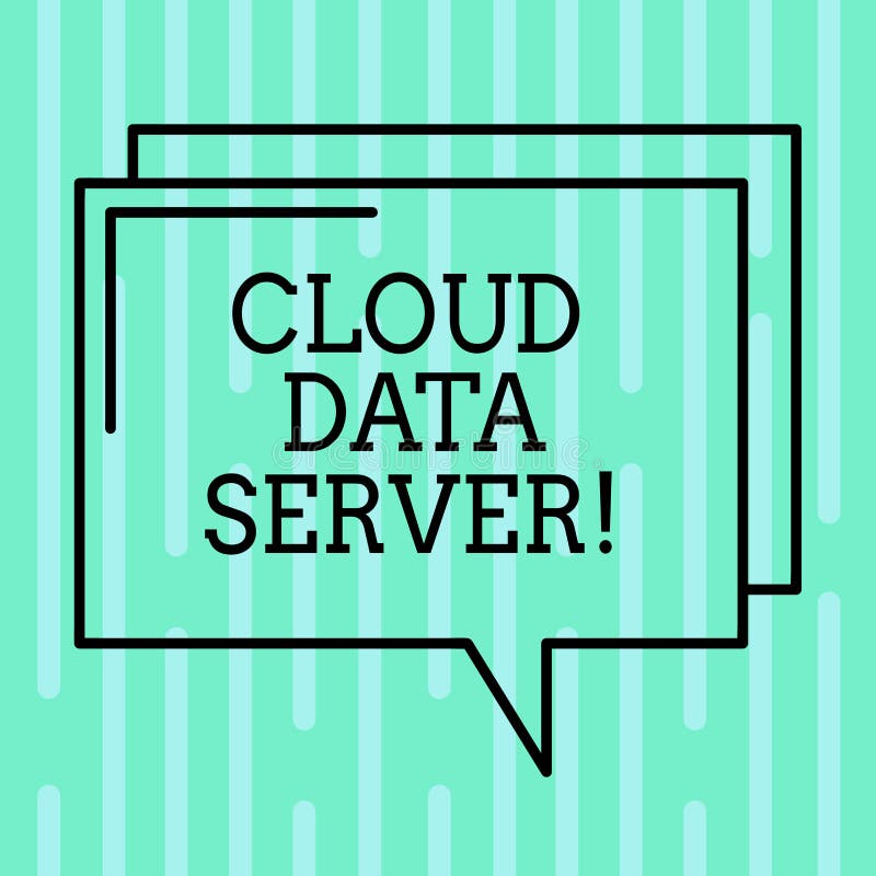 Word Writing Text Cloud Data Server Business Concept For Built Hosted